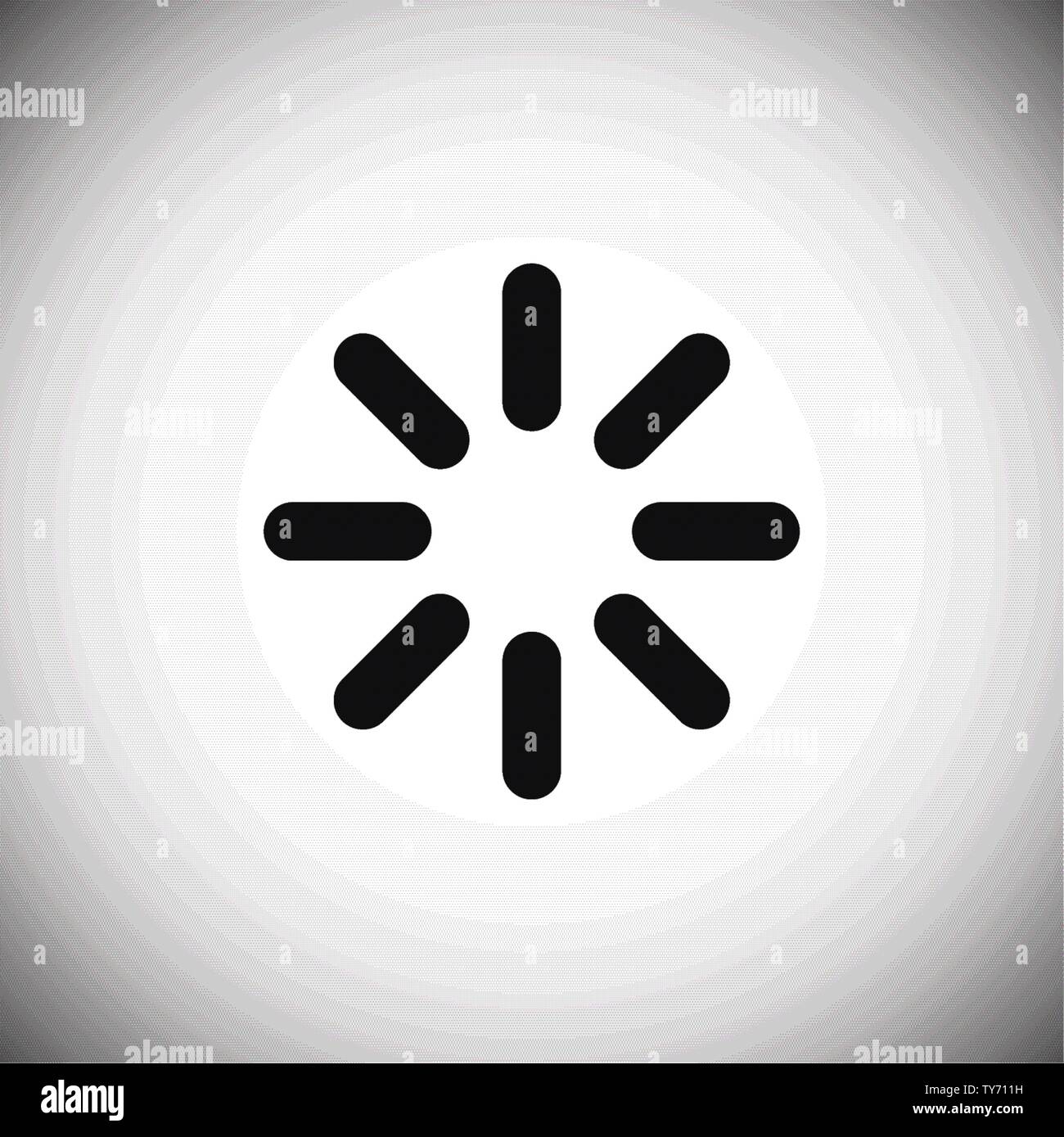Loading related icon on background for graphic and web design. Simple ...