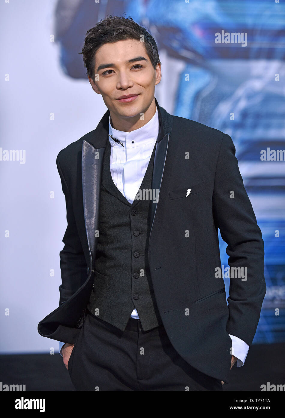 Ludi Lin attends the 'Power Rangers' premiere at the Westwood Village ...