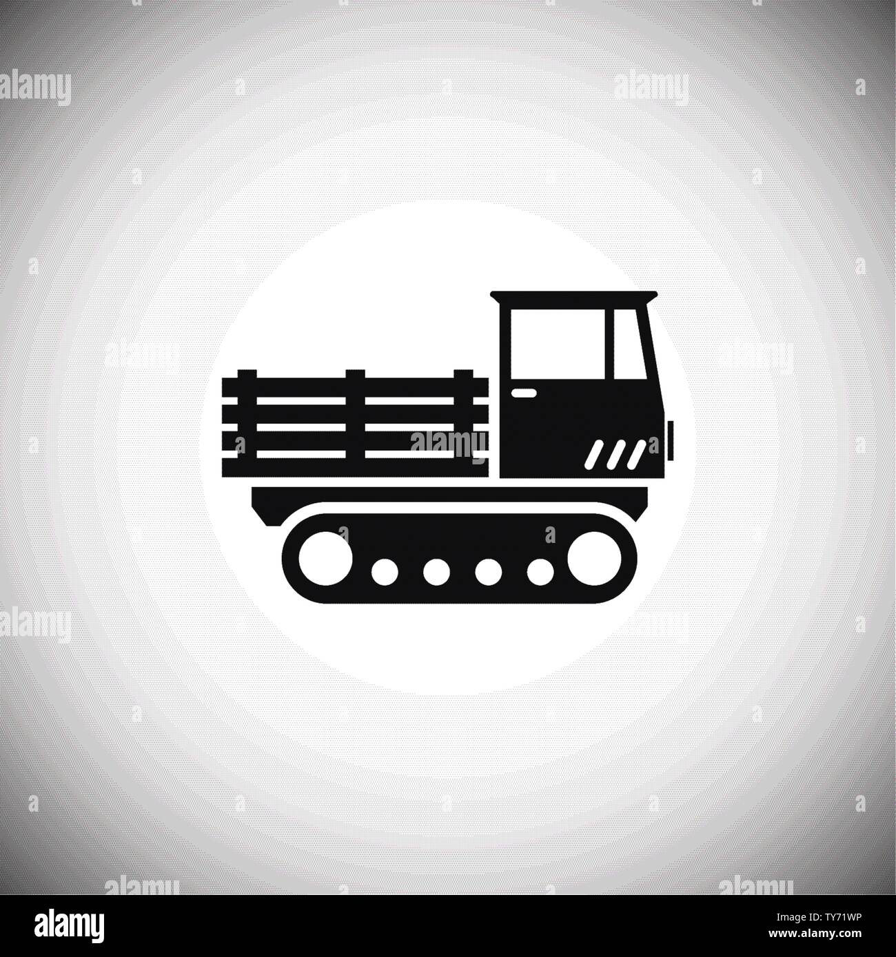 Heavy vehicle related icon on background for graphic and web design ...