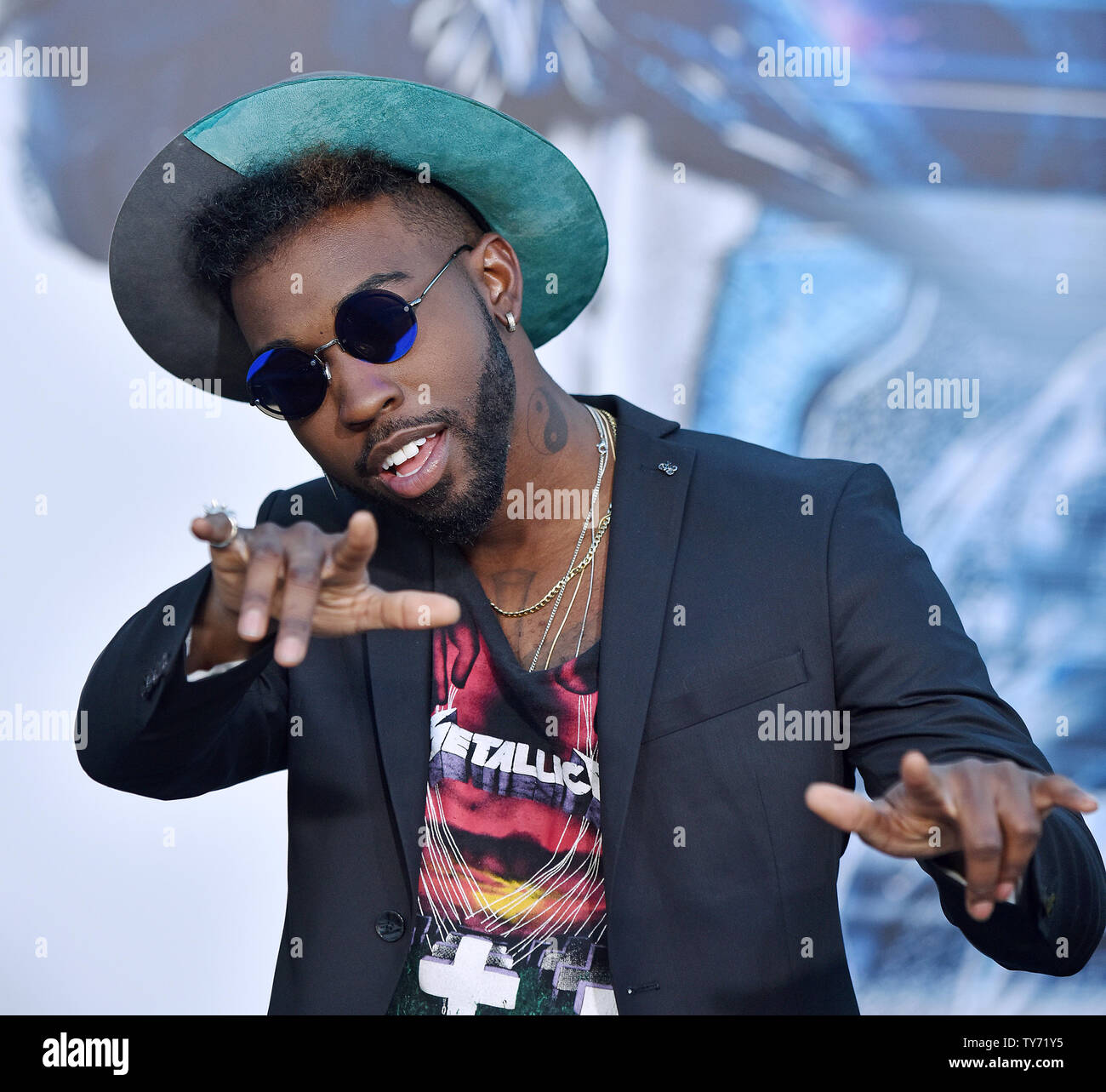 Recording artist Jay Watts attends the 'Power Rangers' premiere at the ...
