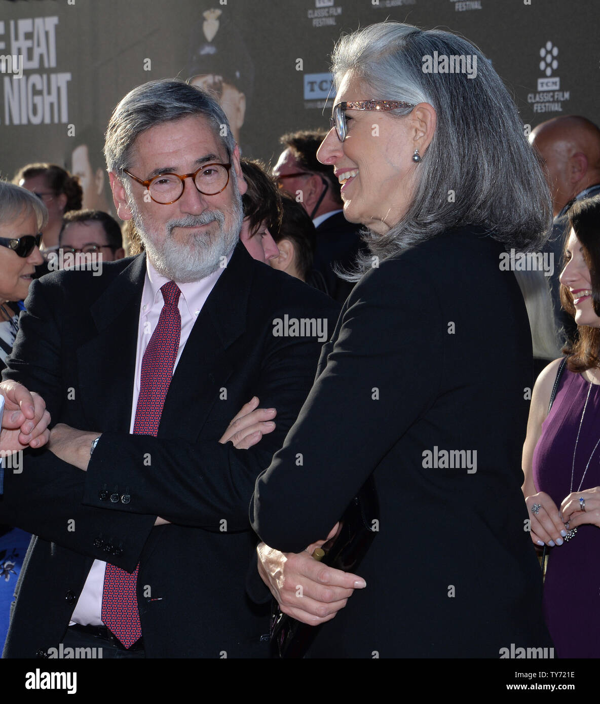 Director John Landis (L) and his wife Deborah Nadoolman Landis attend ...