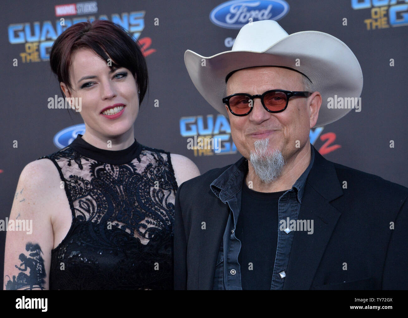Comedian and actor Bobcat Goldthwait and a guest attend the premiere of ...