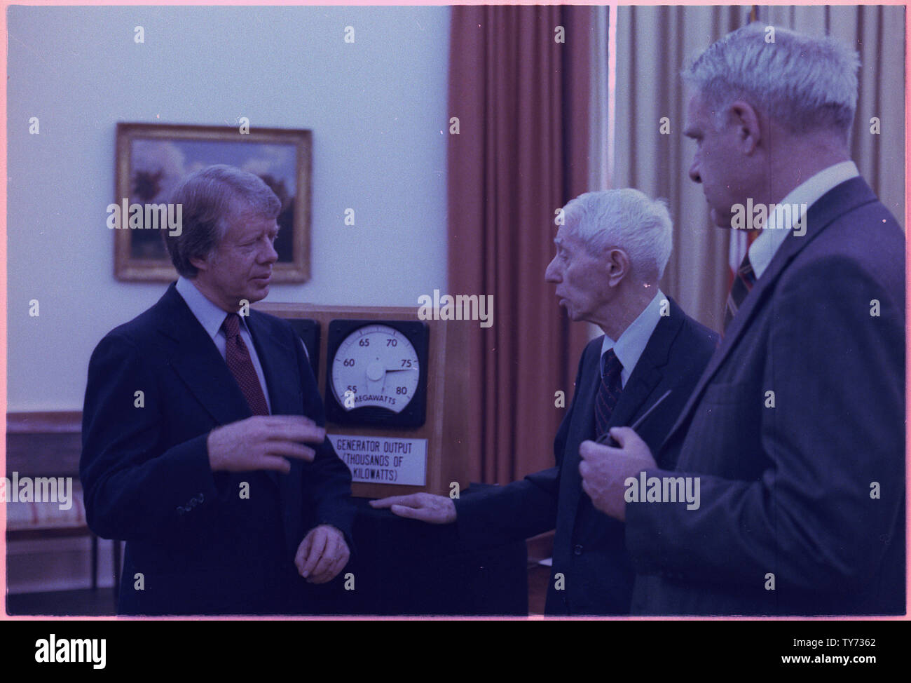 Jimmy Carter with Hyman Rickover and James Schlesinger Stock Photo - Alamy