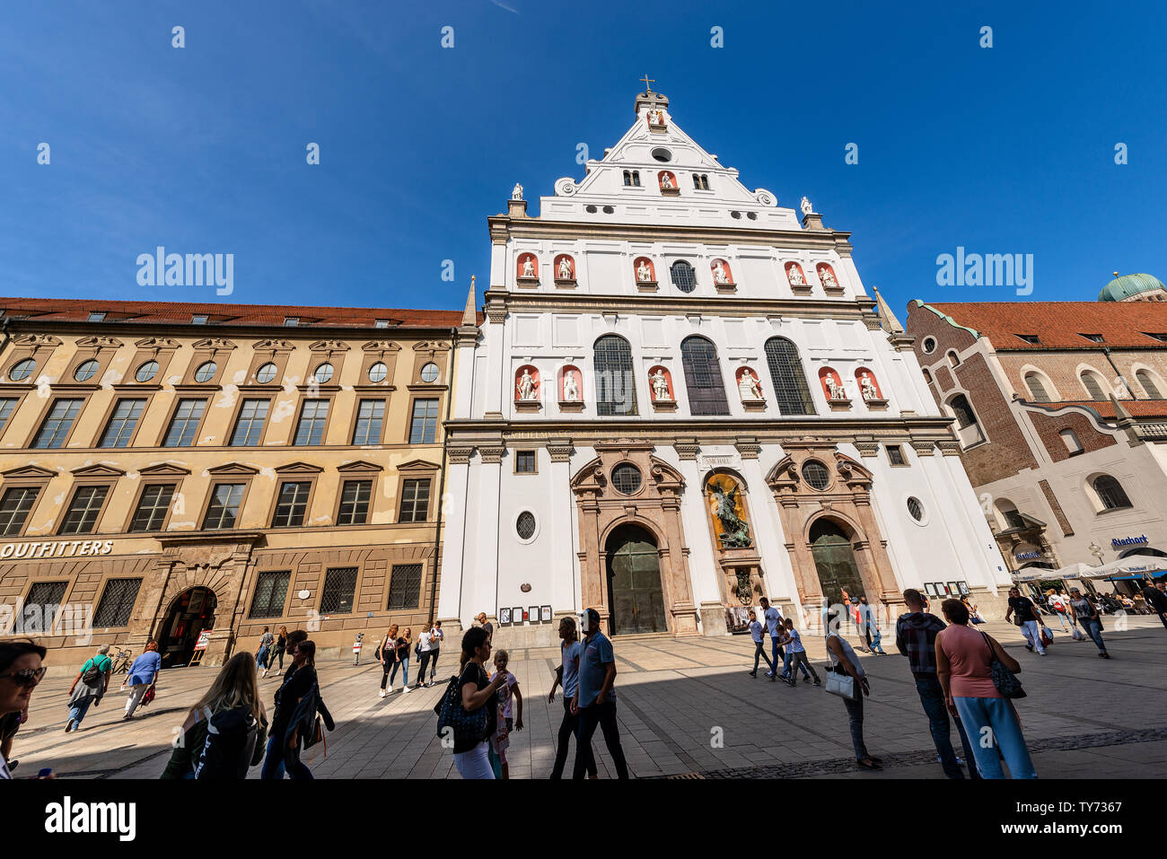 Michaelskirche (St. Michael Kirche) - Facade of the church of St ...