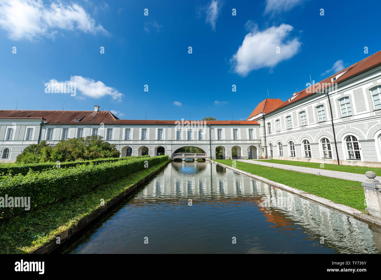 Nymphenburg Palace (Schloss Nymphenburg Castle of the Nymphs) with the ...