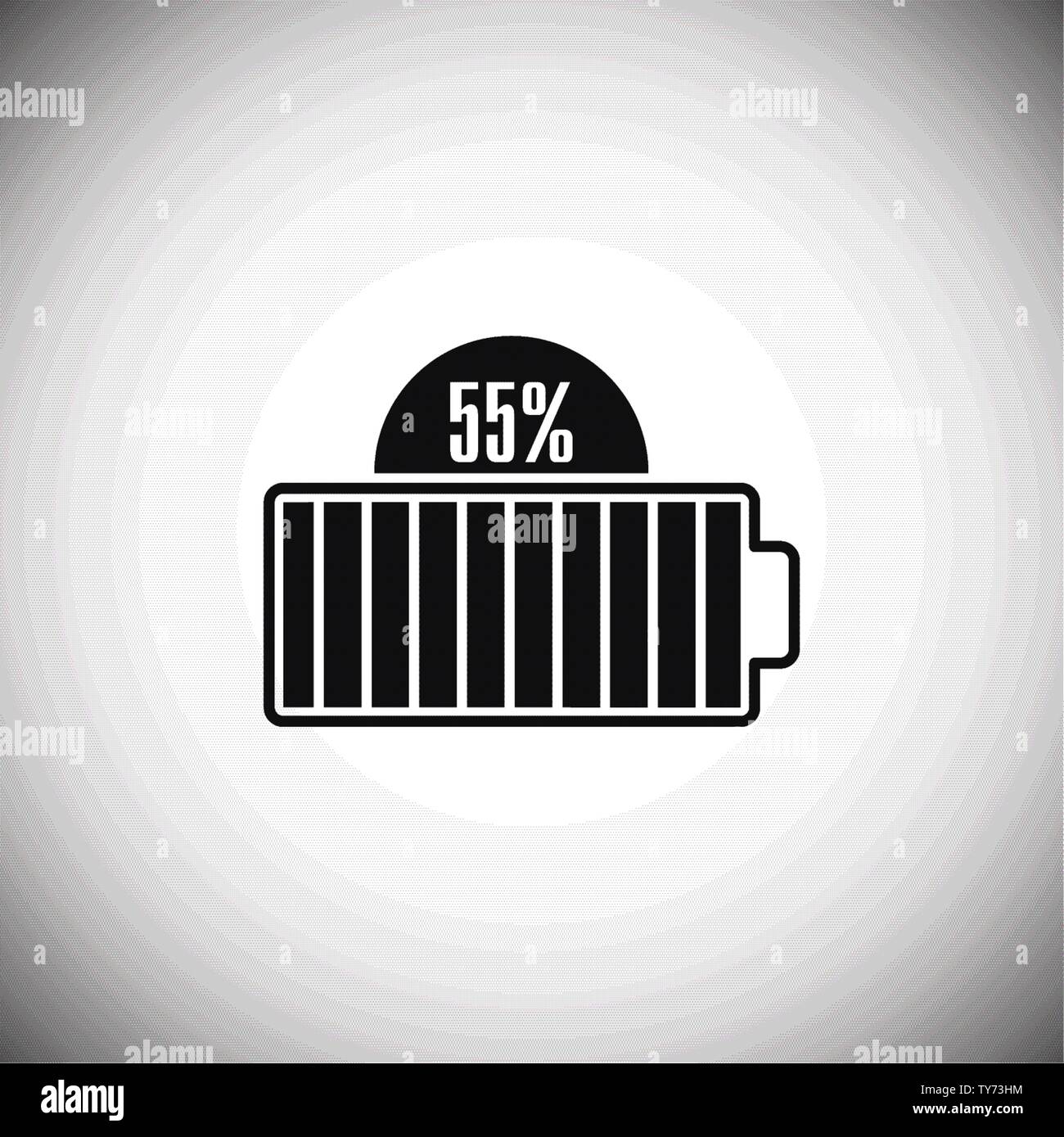 Loading related icon on background for graphic and web design. Simple ...