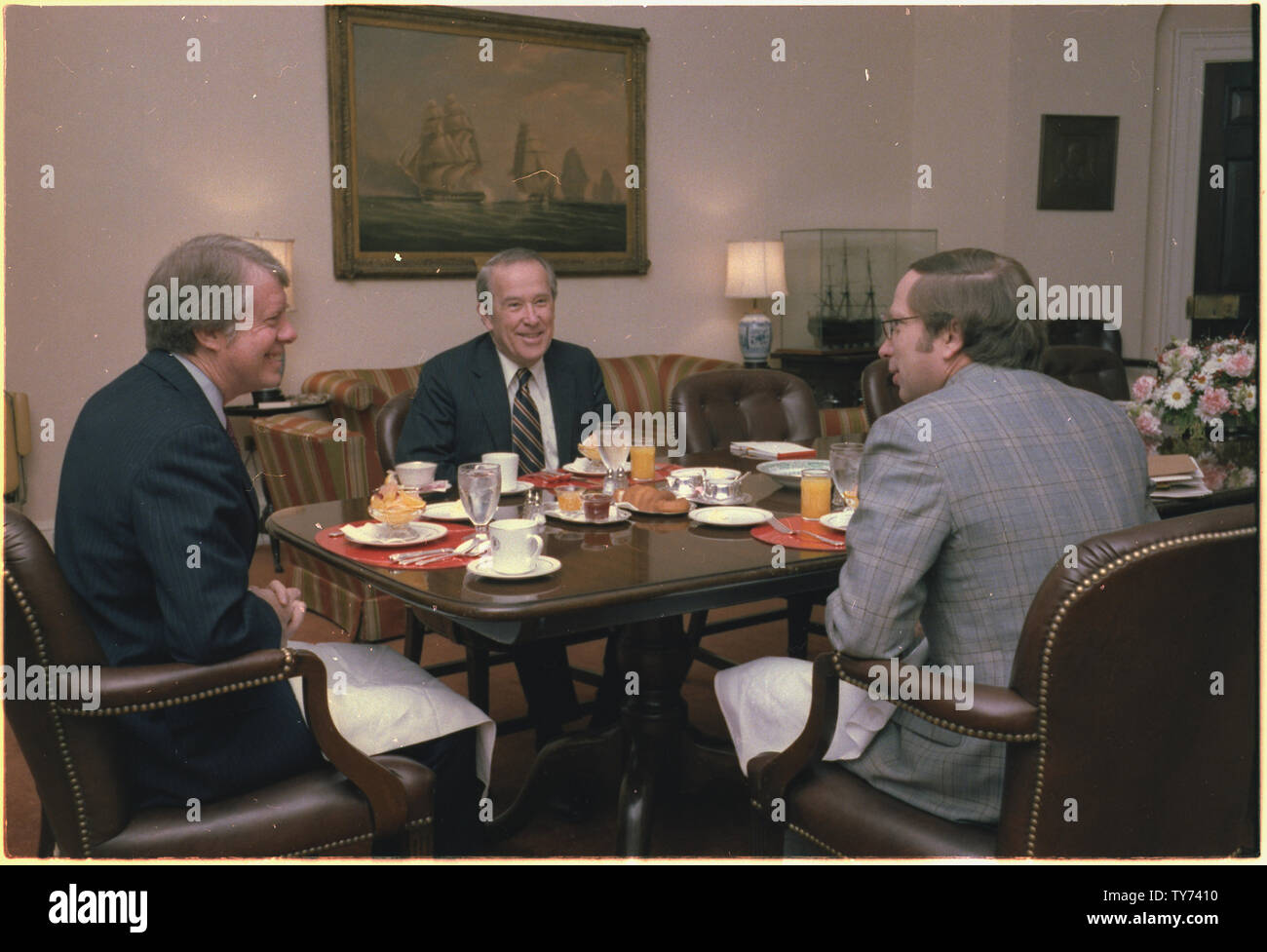 Jimmy Carter with Senator Henry Scoop Jackson and Senator Sam Nunn ...