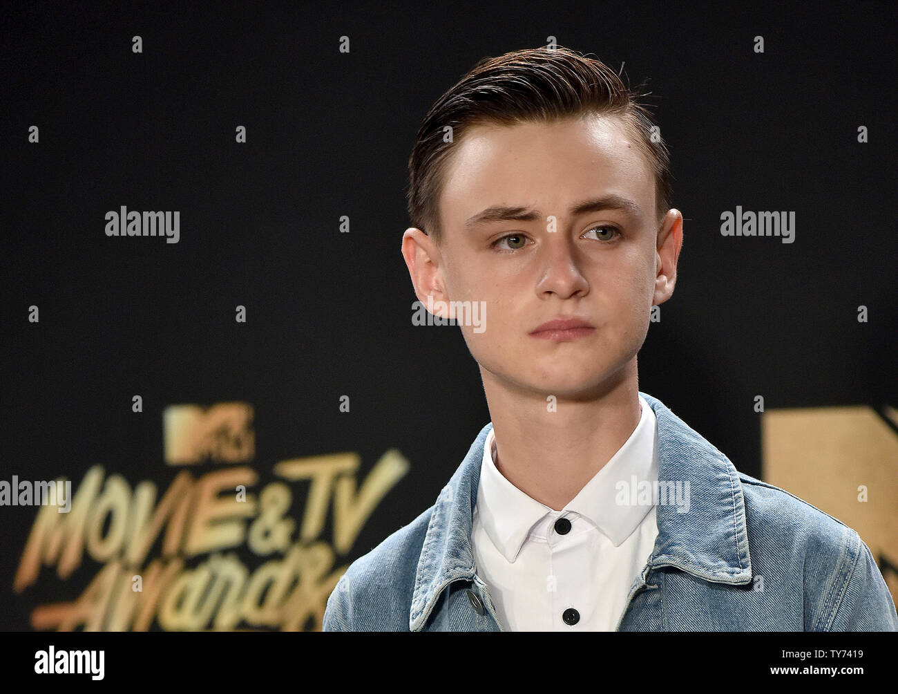 Actor Jaeden Lieberher attends the MTV Movie & TV Awards at the Shrine ...