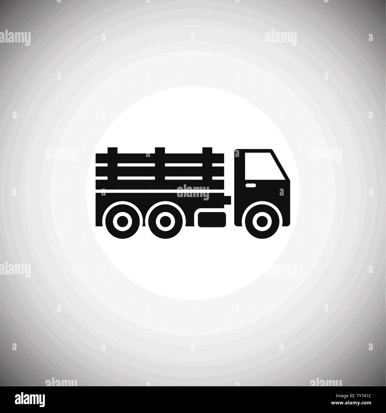 Heavy vehicle related icon on background for graphic and web design ...