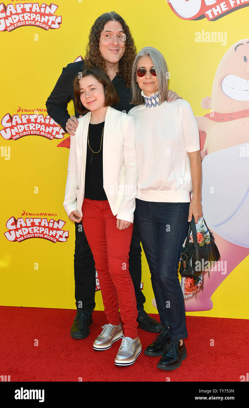 Singer/songwriter Weird Al Yankovic, his wife Suzanne and daughter Nina ...