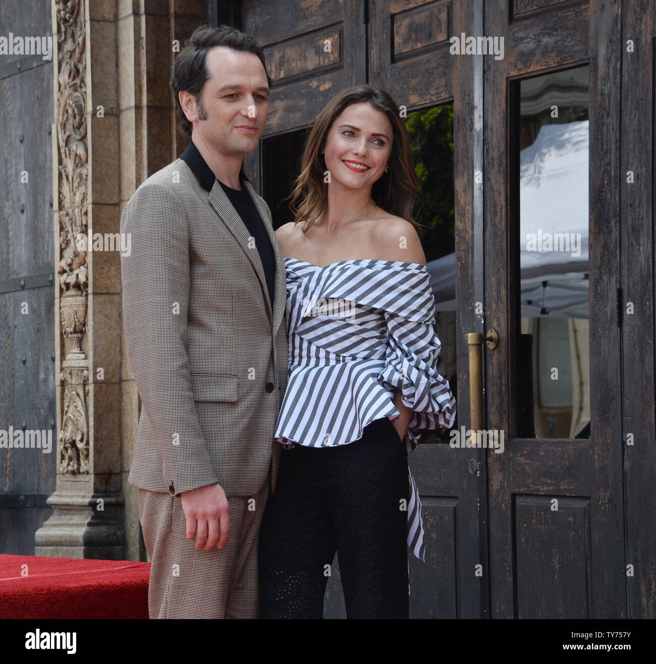 Actress Keri Russell is joined by her boyfriend, actor Matthew Rhys ...