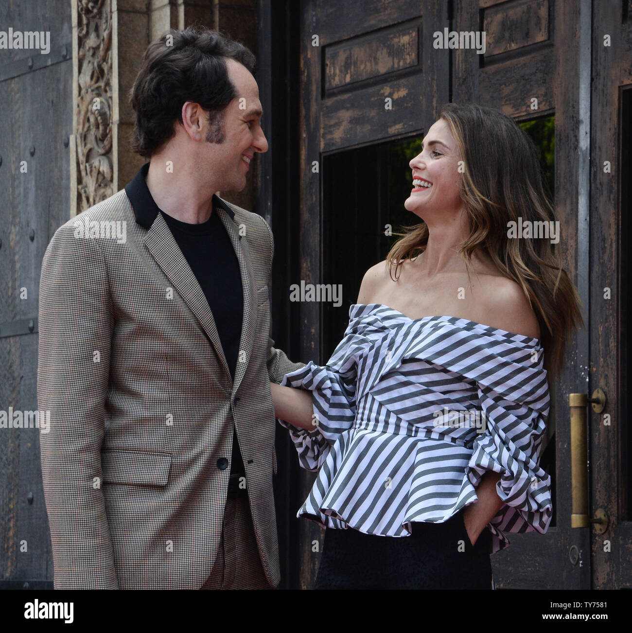 Actress Keri Russell is joined by her boyfriend, actor Matthew Rhys ...