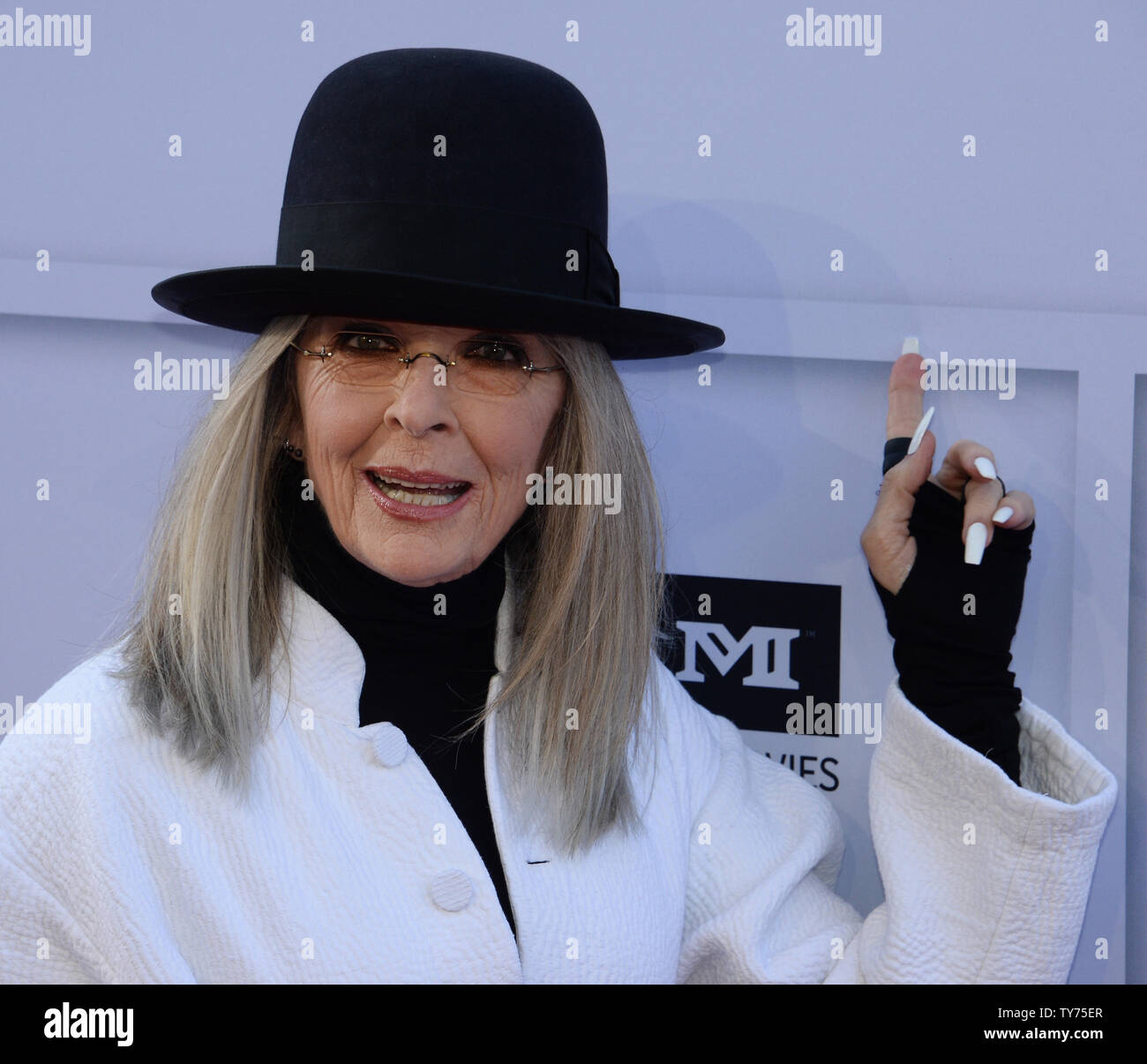Honoree Diane Keaton arrives for American Film Institute's 45th annual ...