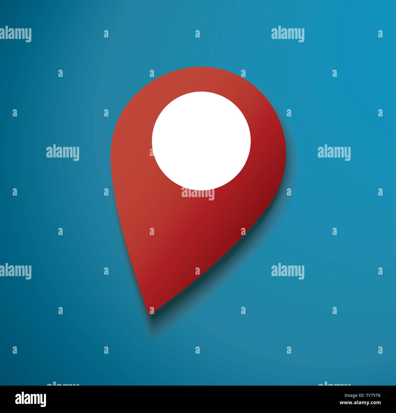 pin location icon Stock Photo - Alamy