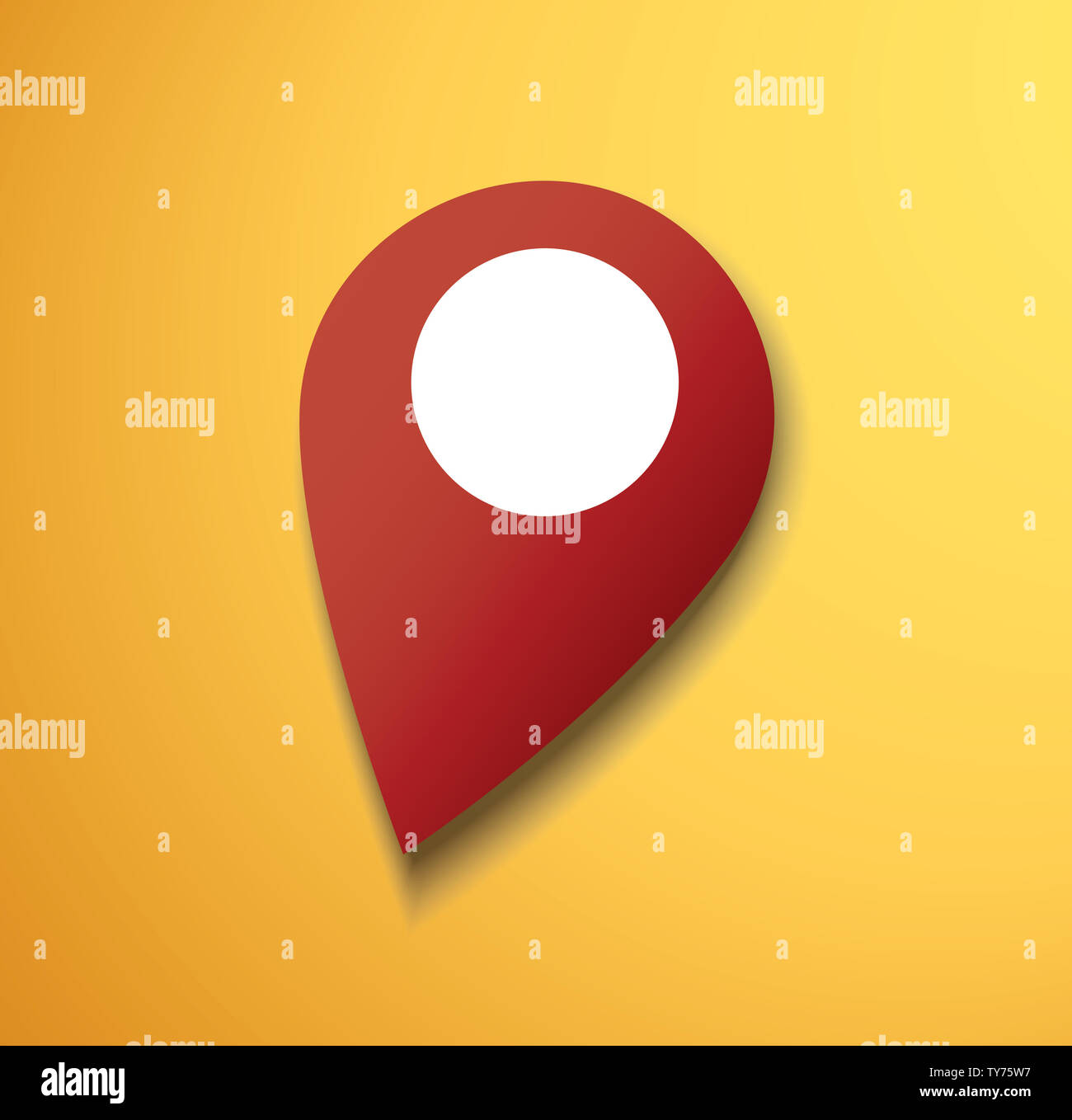 pin location icon Stock Photo - Alamy
