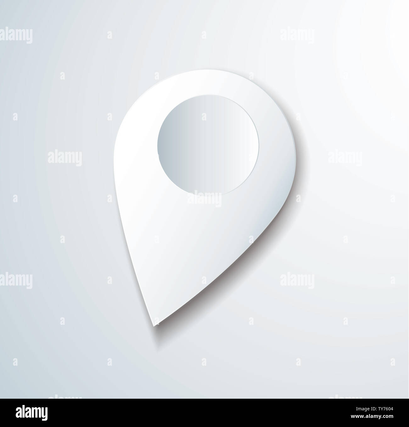 pin location icon Stock Photo - Alamy