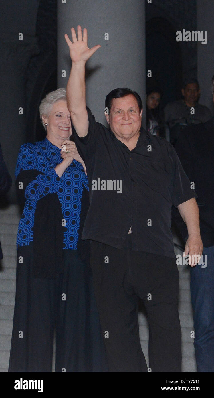 Actors Lee Meriwether and Burt Ward join thousands of people, including ...