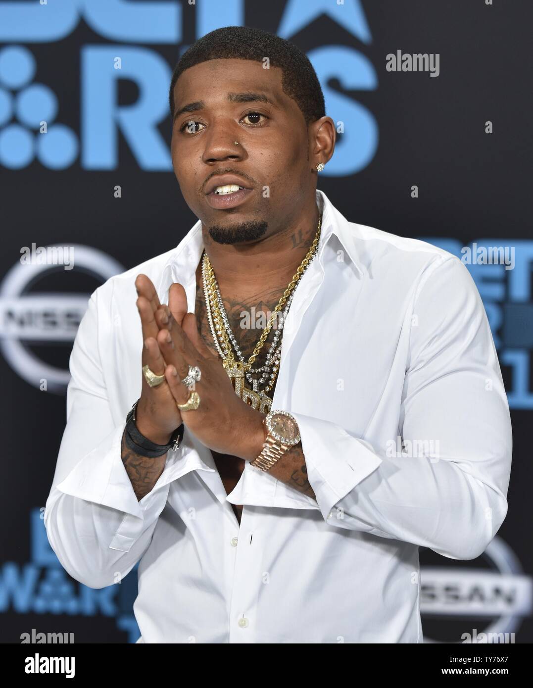 Rapper YFN Lucci attends the 17th annual BET Awards at Microsoft ...