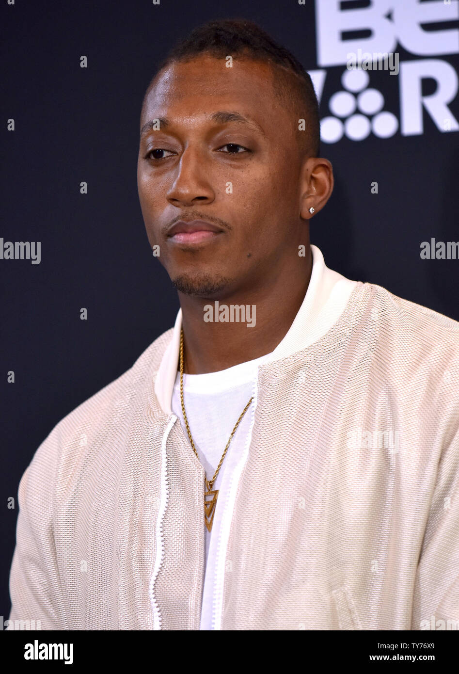 Hip-hop artist Lacrae appears backstage during the 17th annual BET ...