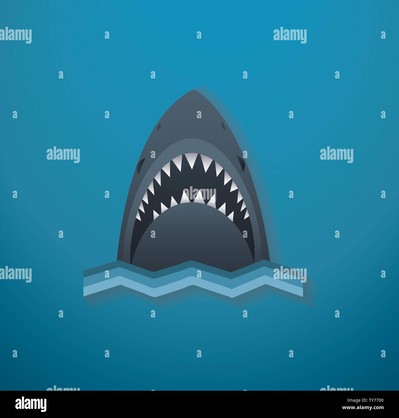 Shark icon hi-res stock photography and images - Alamy