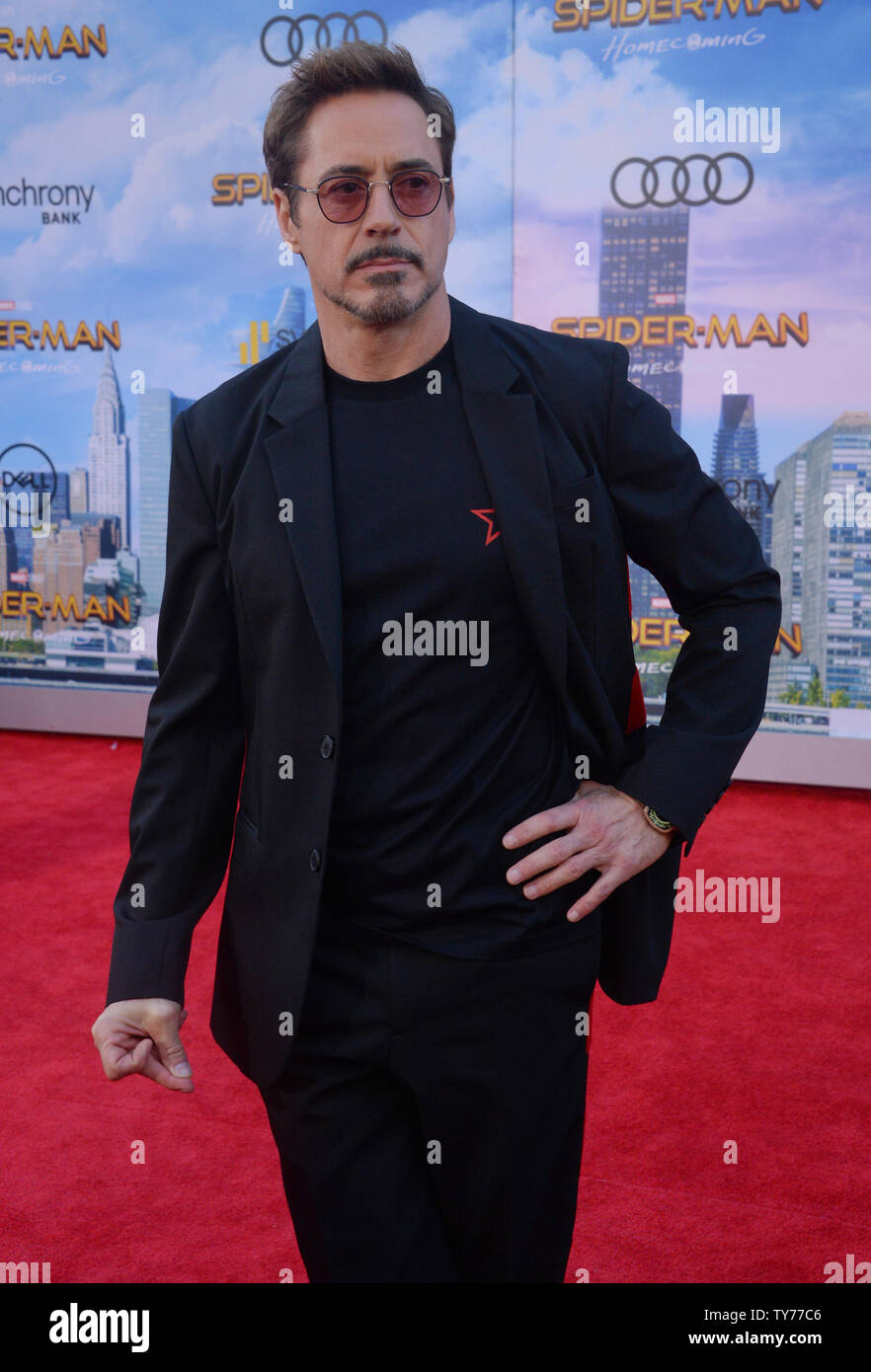 Cast member Robert Downey Jr. attends the premiere of the sci-fi motion ...