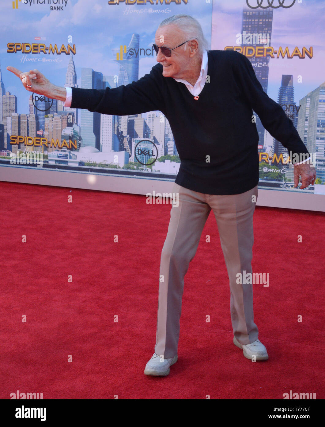 Stan Lee, an American comic-book writer, editor, and publisher, who was ...