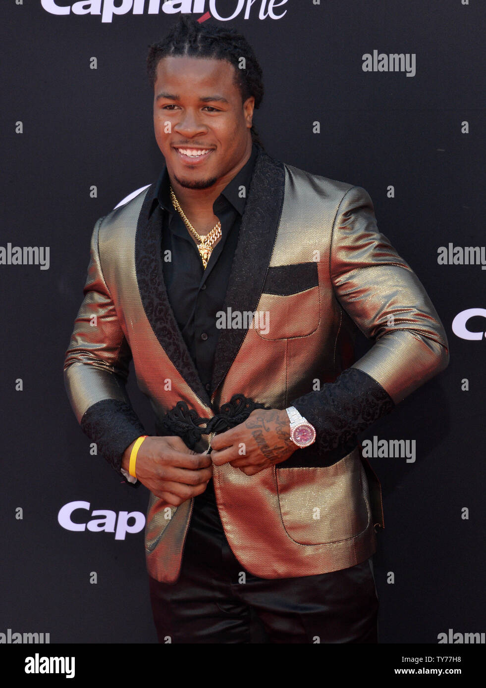 NBA player Devonta Freeman attends the 25th ESPYS at the Microsoft ...