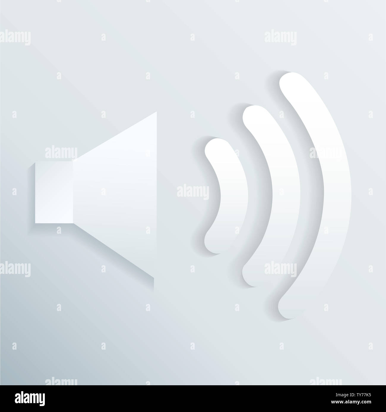 sound icon button illustration Stock Photo - Alamy