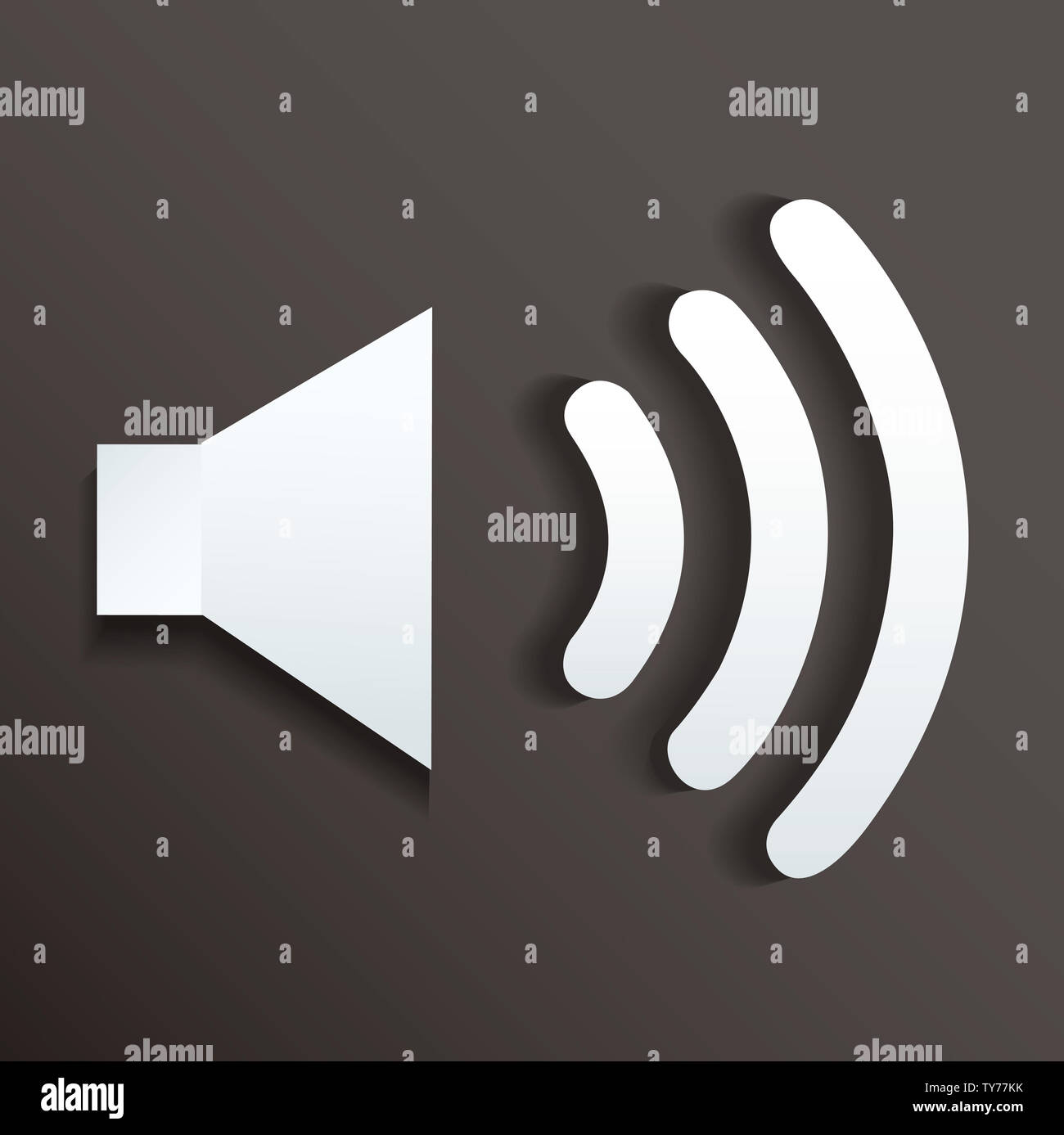 sound icon button illustration Stock Photo - Alamy