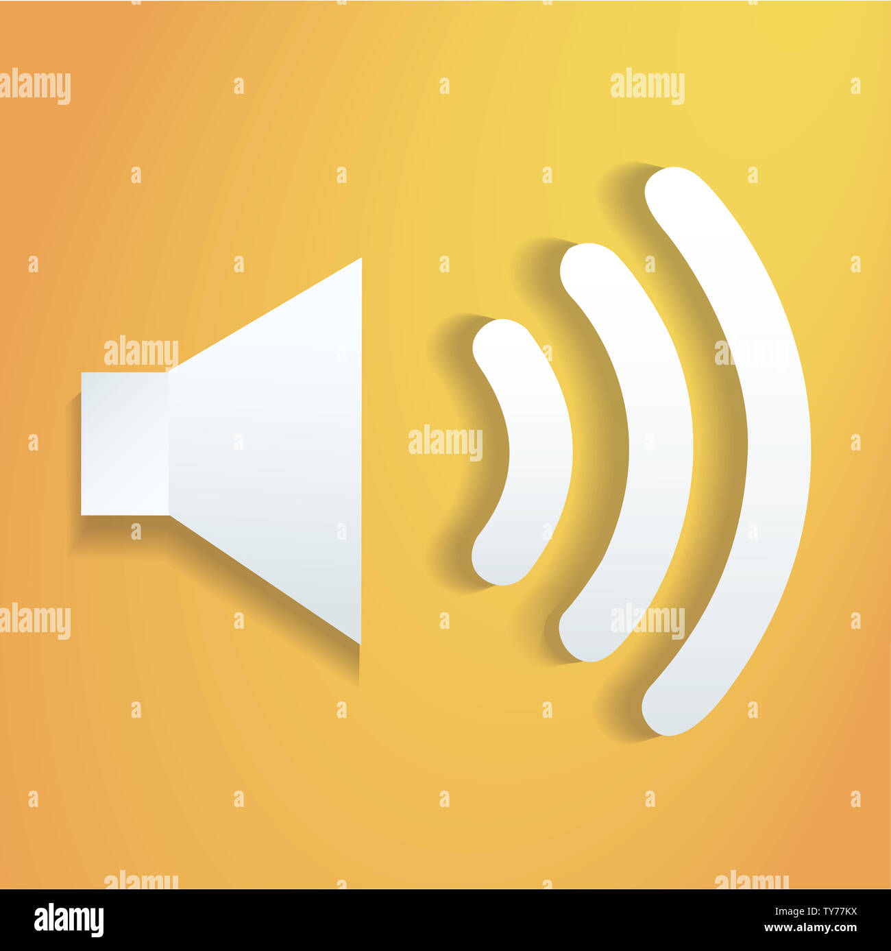 sound icon button illustration Stock Photo - Alamy