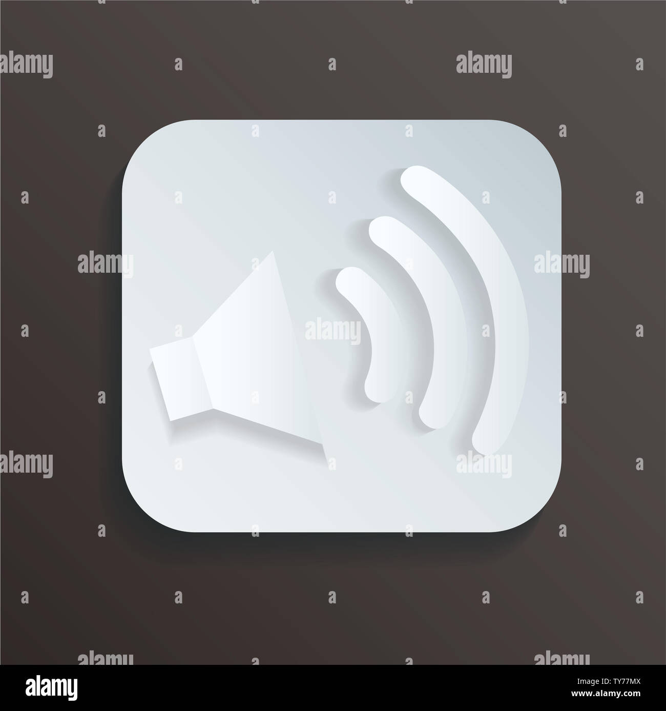 sound icon button illustration Stock Photo - Alamy