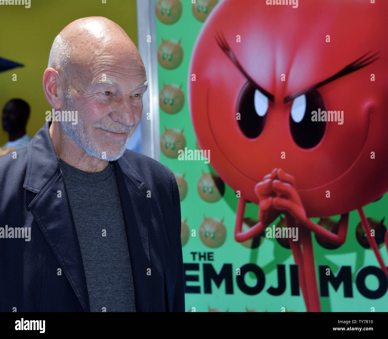 Cast member Patrick Stewart, the voice of Poop in the animated motion ...