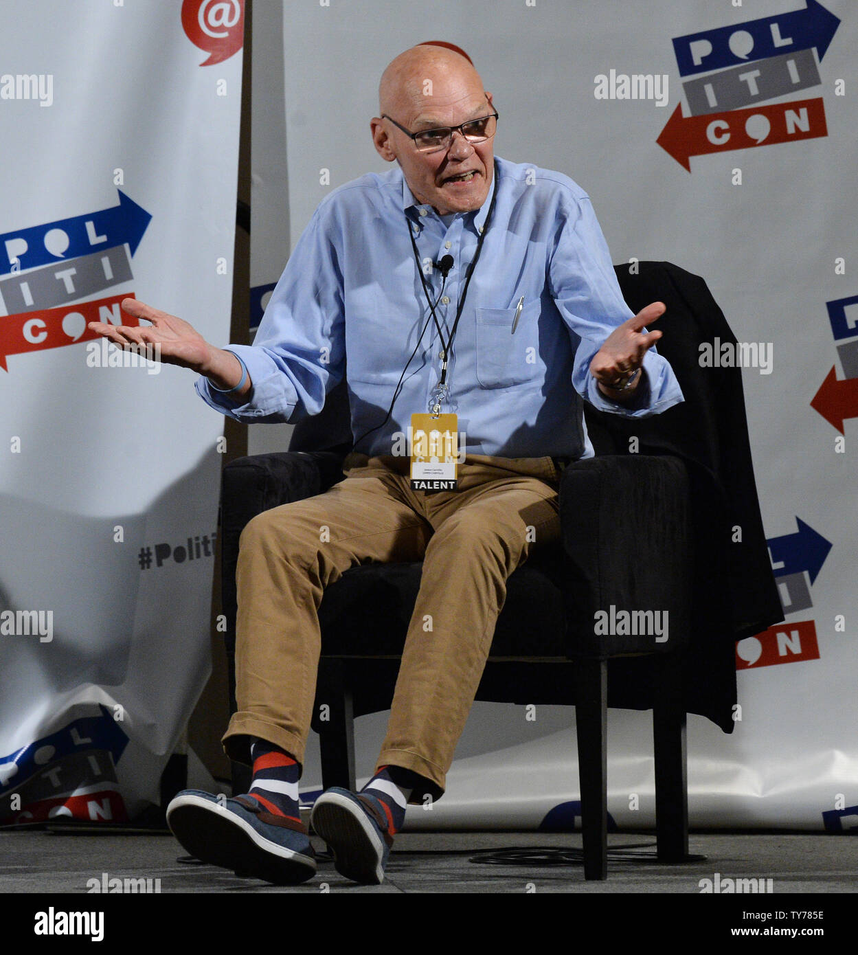 James Carville participates in the Art of the Campaign Strategy panel ...