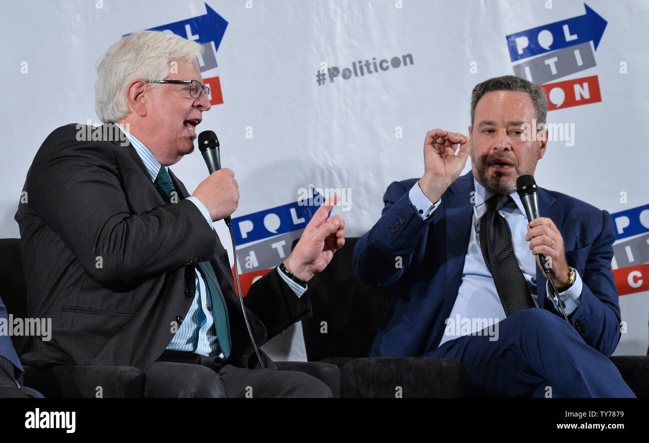 Dennis Prager (L) and David From participate in the 'Now What ...