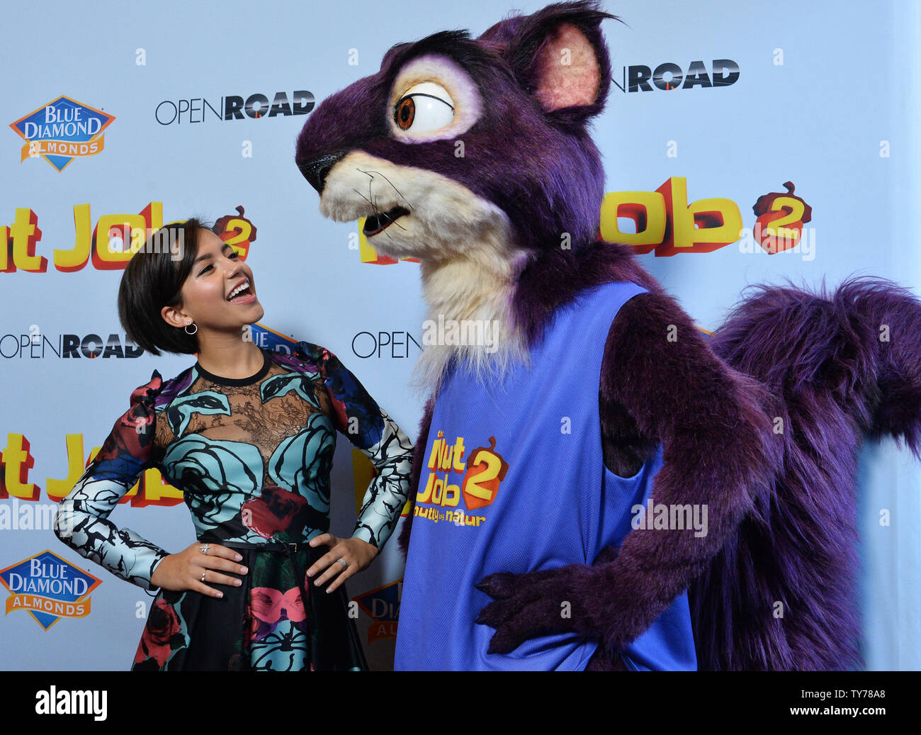 Cast member Isabela Moner, the voice of Heather in the animated motion ...