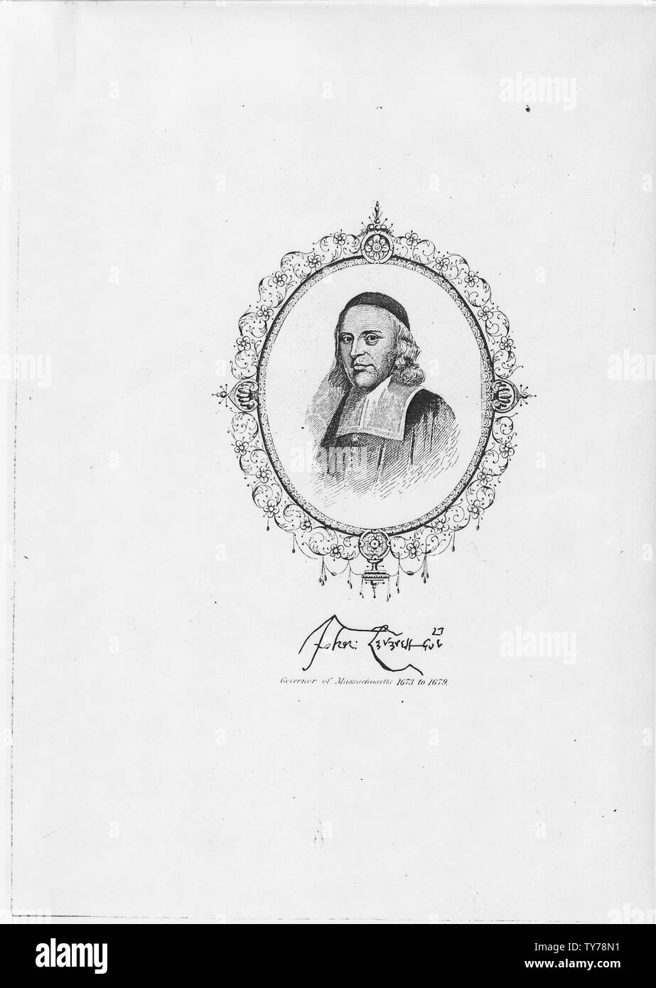 John Leverett Photograph; Scope and content: Photograph of John ...