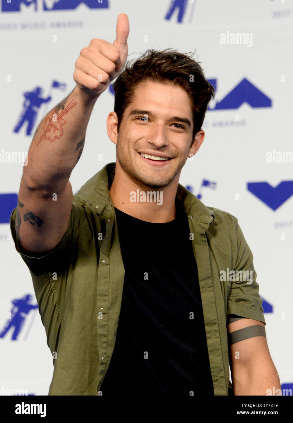 Tyler Posey arrives for the 34th annual MTV Video Music Awards at The ...