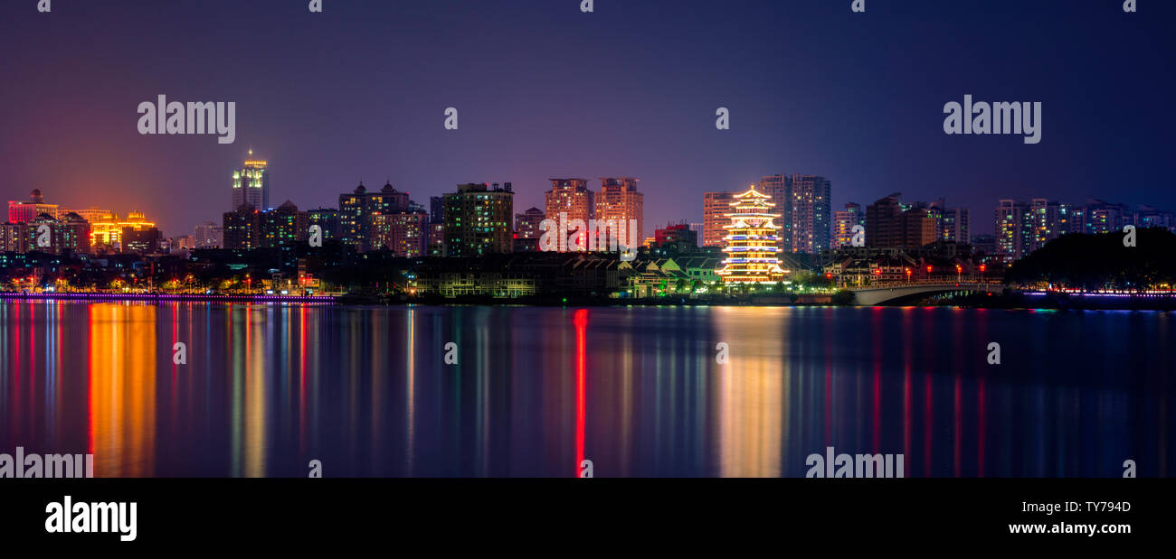Night view of Huizhou, Guangdong Stock Photo - Alamy