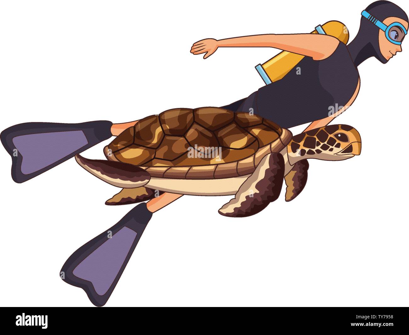 scuba diving avatar cartoon character Stock Vector Image & Art - Alamy