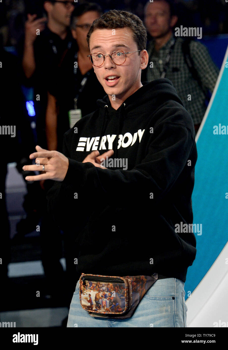 Logic arrives for the 34th annual MTV Video Music Awards at The Forum ...