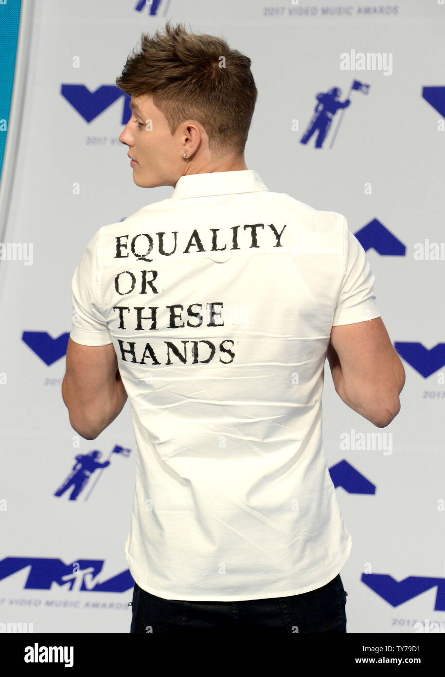 Matt Rife arrives for the 34th annual MTV Video Music Awards at The ...