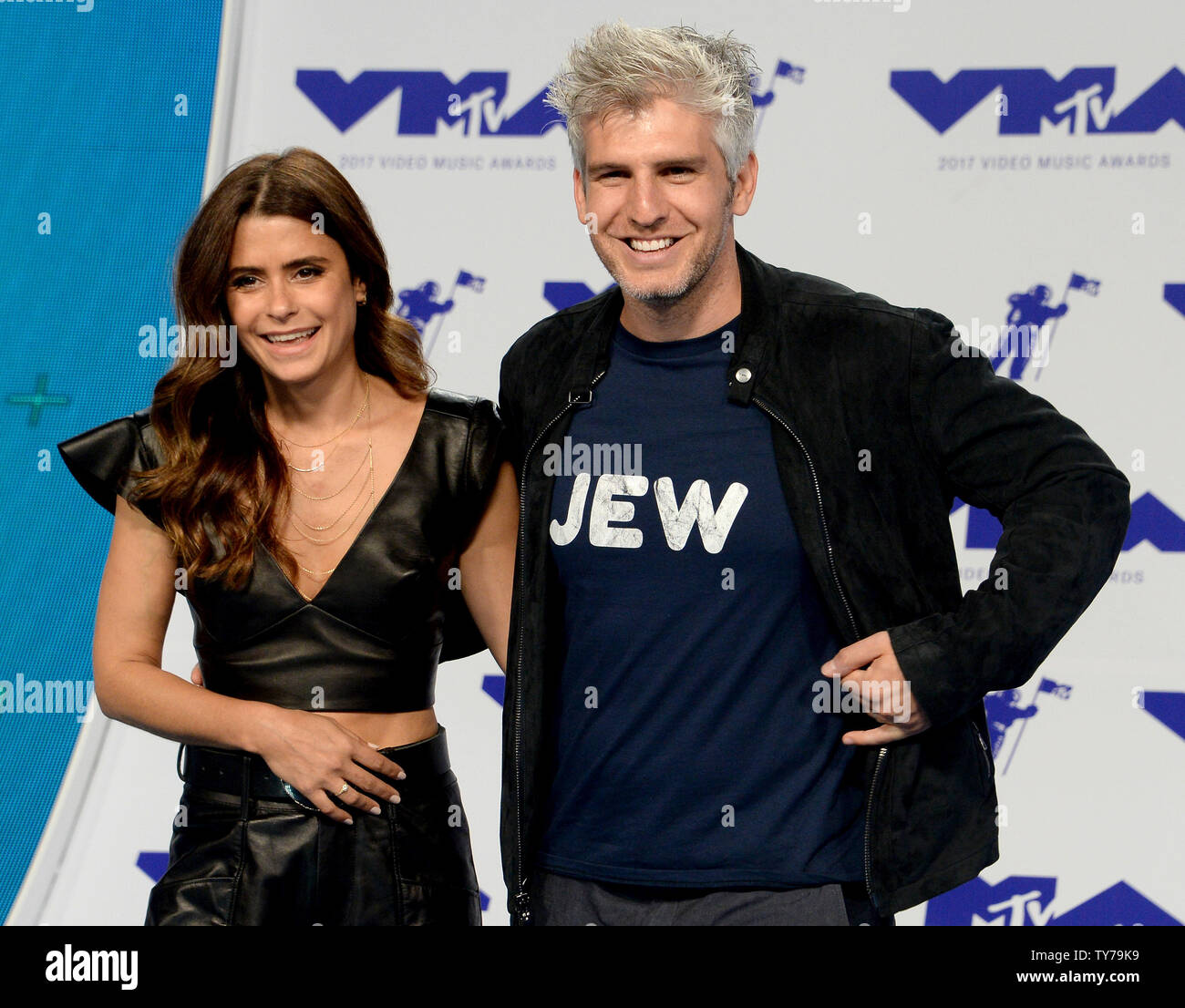Priscila Joseph (L) and Max Joseph arrive for the 34th annual MTV Video ...