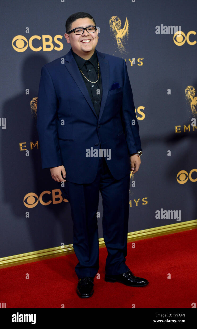 Actor Rico Rodriguez arrives for the 69th annual Primetime Emmy Awards ...
