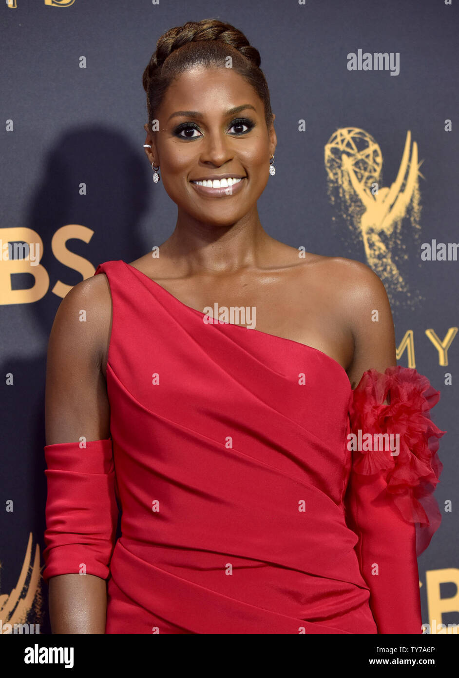 Actor Issa Rae arrives for the 69th annual Primetime Emmy Awards at ...
