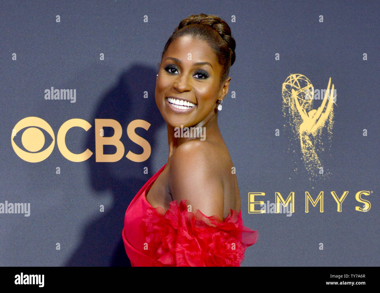 Actor Issa Rae arrives for the 69th annual Primetime Emmy Awards at ...