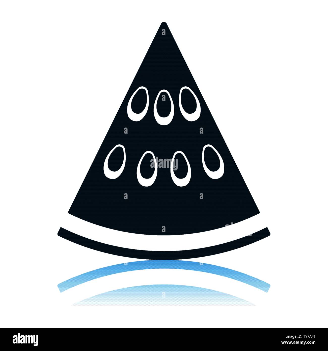 Icon Of Watermelon. Shadow Reflection Design. Vector Illustration Stock ...