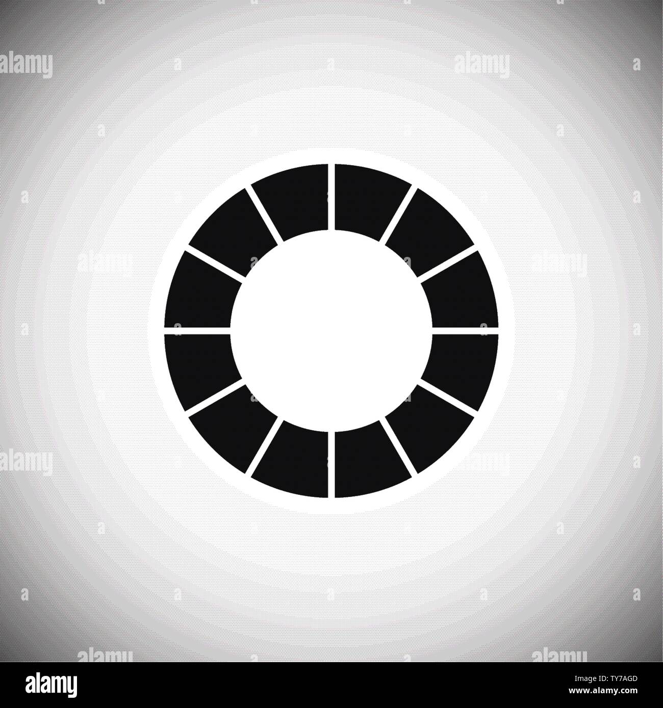 Loading related icon on background for graphic and web design. Simple ...