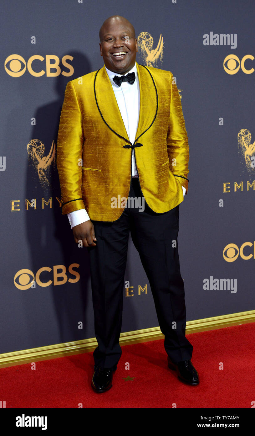 Actor Tituss Burgess arrives for the 69th annual Primetime Emmy Awards ...
