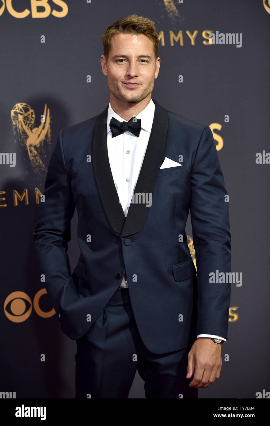 Actor Justin Hartley arrives for the 69th annual Primetime Emmy Awards ...