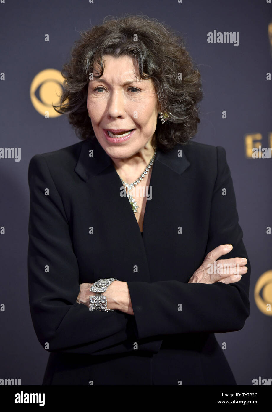 Actor Lily Tomlin arrives for the 69th annual Primetime Emmy Awards at ...